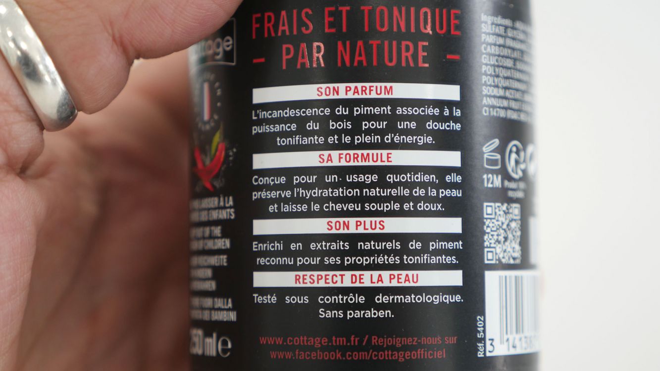 Cottage Homme Piment Boisé 3 en 1 - Shampoing Douche 250 ml - Comparer ...