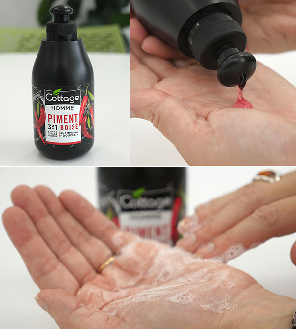 Cottage Homme Piment Boisé 3 en 1 - Shampoing Douche 250 ml - Comparer ...